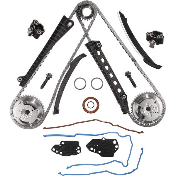 商品名Exerock Triton Engine Timing Chain Kit Chain,Guide,Tensioner &amp; Cam Phaser Compatible with 2005-2008 Ford Expediti...