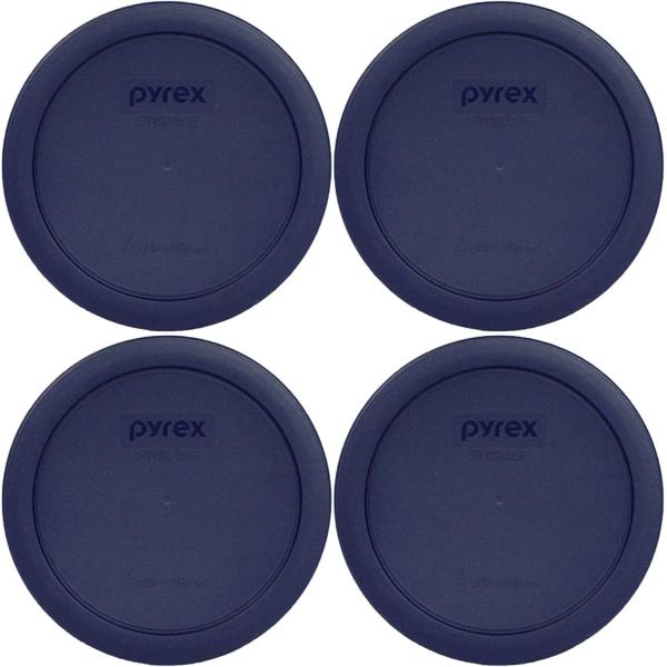 商品名Pyrex バンドル - 4アイテム:7201-PC 4カップ ブルー ラウンド プラスチック 蓋Pyrex Bundle - 4 Items: 7201-PC 4-Cup Blue Round Plastic Lidsブランド：Py...