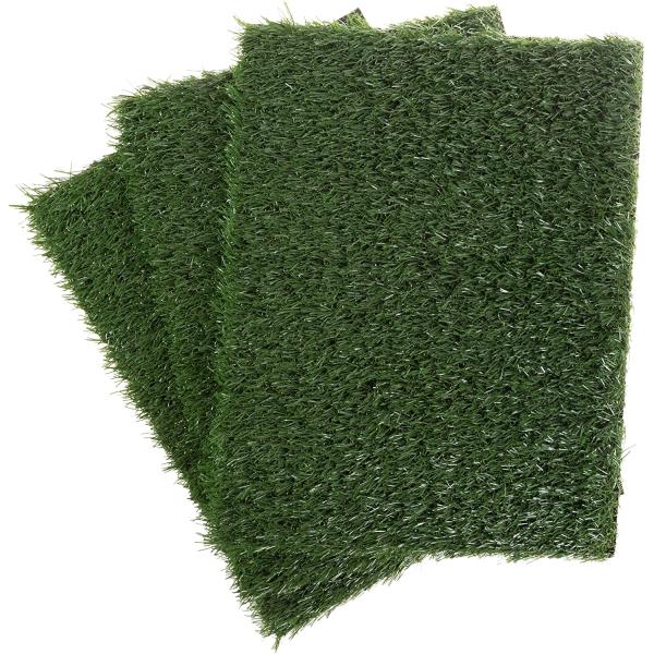 商品名Pee Pads for Dogs - Set of Three 18.5x14-Inch Replacement Turf Grass Mats for Potty Training - Dog Housebreaking Supp...