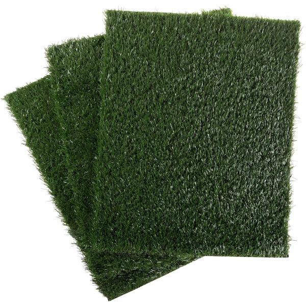 商品名Pee Pads for Dogs - Set of Three 23x18.5-Inch Replacement Turf Grass Mats for Potty Training - Dog Housebreaking Supp...