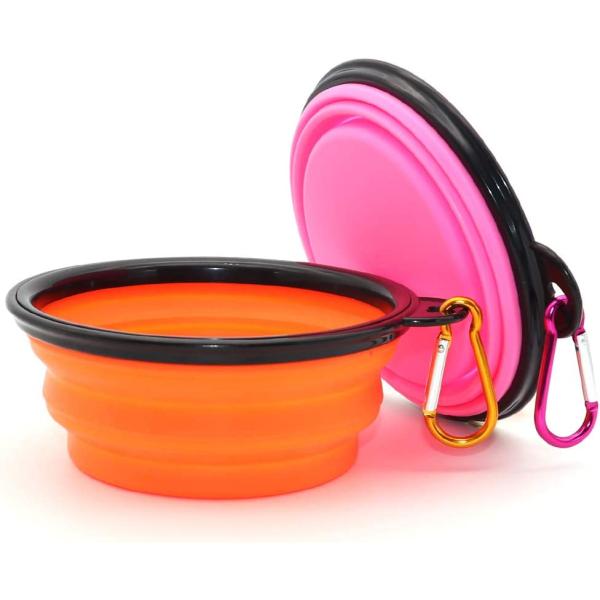 商品名Collapsible Dog Bowl, 2 Pack Collapsible Dog Water Bowls for Cats Dogs, Portable Pet Feeding Watering Dish for Walkin...