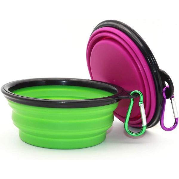 商品名Collapsible Dog Bowl, 2 Pack Collapsible Dog Water Bowls for Cats Dogs, Portable Pet Feeding Watering Dish for Walkin...