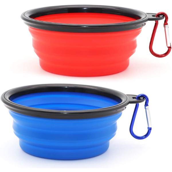 商品名Collapsible Dog Bowl, 2 Pack Collapsible Dog Water Bowls for Cats Dogs, Portable Pet Feeding Watering Dish for Walkin...