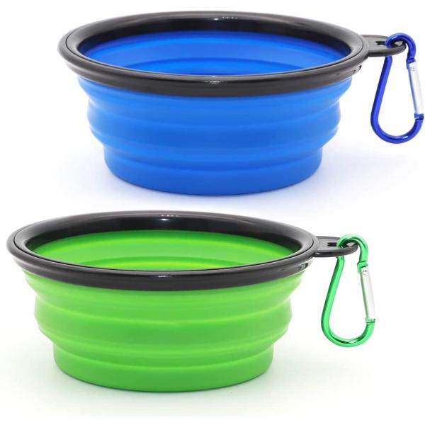 商品名Collapsible Dog Bowl, 2 Pack Small Collapsible Dog Water Bowls for Cats Dogs, Portable Pet Feeding Watering Dish for ...