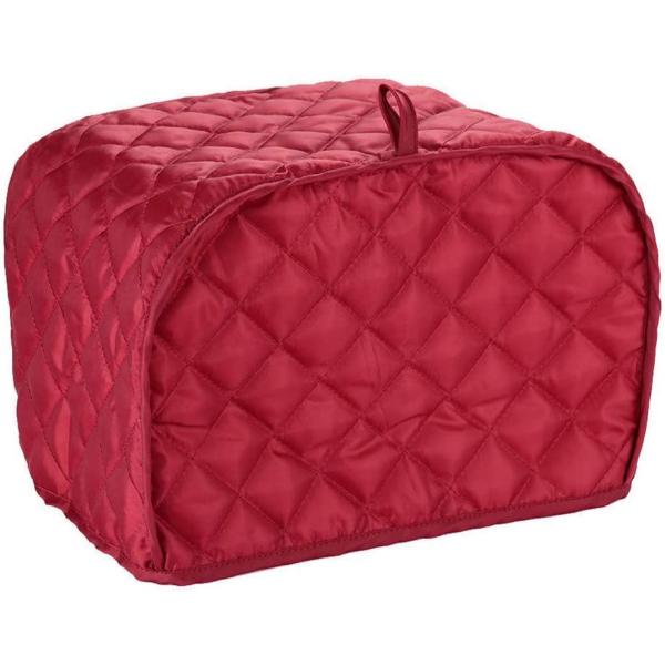 商品名トースターカバー 2スライス キッチン用小型アプライアンスカバー ホコリや指紋からトースターを保護 (11.5W X 8d X 8h) 11.5"" x 8"" x 8"" レッド Ruibo-20190727-Red-Size2To...