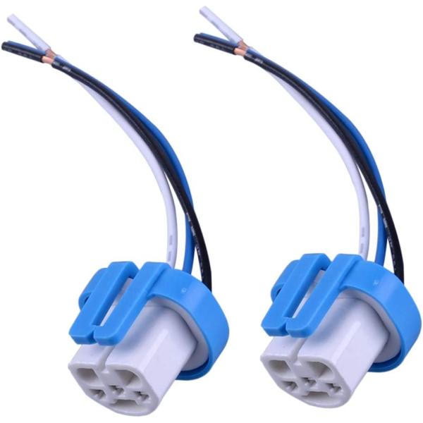 商品名HerMia 9007 9004 HB1 HB5 高温セラミックオスワイヤーハーネス延長ソケットアダプターコネクタ配線ケーブル ヘッドライトフォグライト用 (2個パック)HerMia 9007 9004 HB1 HB5 High Te...