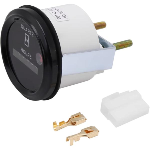 商品名Hour Meter, 12-36V DC AC 6 Digit Accurate Round Quartz Hour Meter Gauge Tester for RecordingTime on Machineryブランド：Zyy...