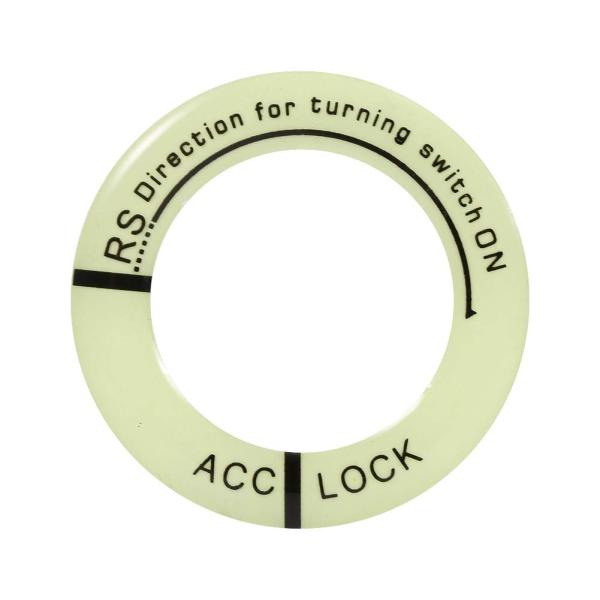 商品名for Glow in The Dark Key Ring for car Senyar Ignition Switch Trim, Car Motorcycle Luminous Ignition Switch Key Ring C...