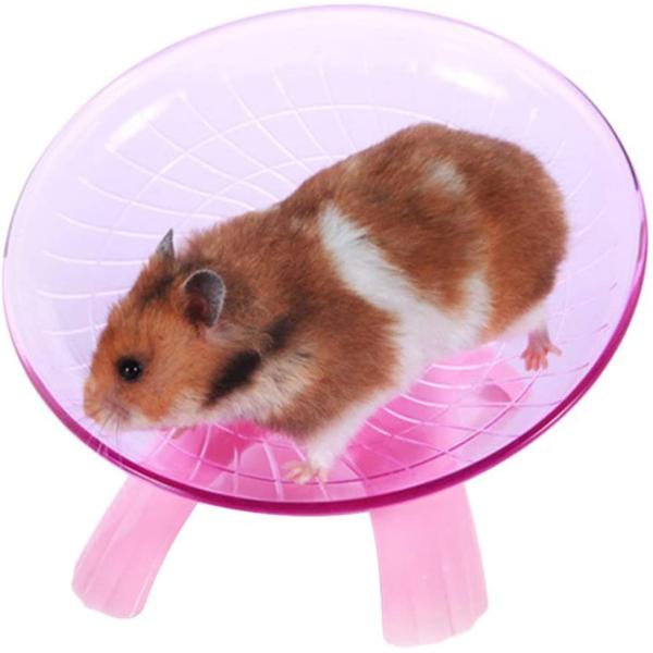 商品名Wontee Hamster Flying Saucer Silent Running Exercise Wheel for Gerbil Rat Mouse Hedgehog Small Animals (Pink)ブランド：Won...