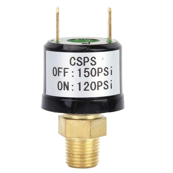 商品名Pressure Control Switch, 120-150 Psi 110-220V Air Compressor Pressure Switch, Used for Automobile Suspension Systems,...