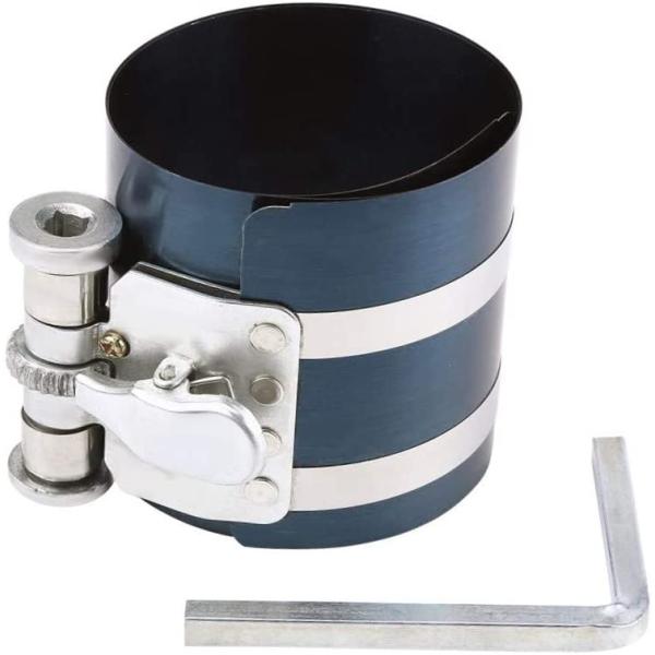 商品名DEDC 3インチ ピストンリングコンプレッサー 調整可能なラチェットピストンインストーラーツール 取り外しツール 取り付け圧縮容量2~6.9インチDEDC 3 inch Piston Ring Compressor, Adjusta...