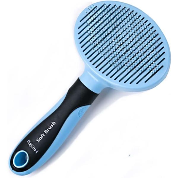 商品名Hesiry Cat Brush Pet Soft Shedding Brush, Removes Loose Undercoat Gently, Pet Slicker Brush for Matted and Tangled Ha...