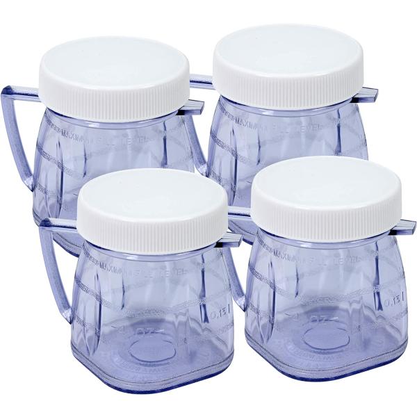 商品名：ミニ1カッププラスチックジャーは、ほとんどのOsterブレンダー(4個)にフィットします。Replacement Mini 1-cup Plastic Jar by Saffire, fits most Oster Blenders...