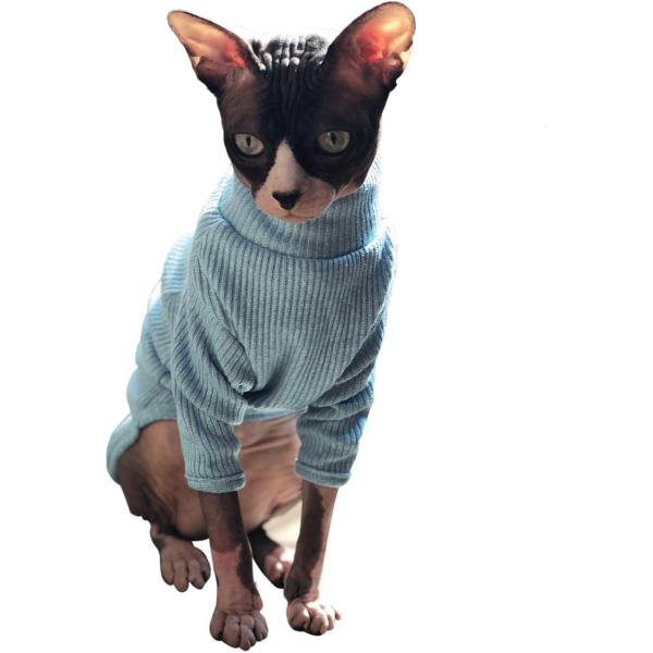 商品名Bonaweite Sphynx Cat Clothes, Cat Sweaters for Cats Only, Turtleneck Sphynx Cat Sweaters, Cat Clothes for Cats Only, ...