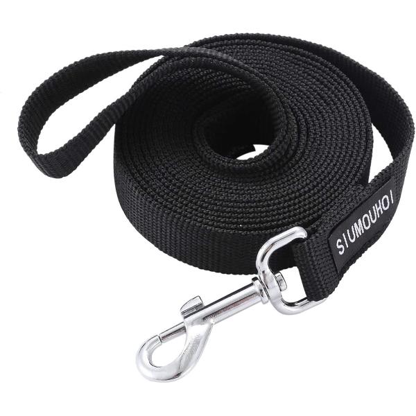 商品名Siumouhoi 1 Inch Width 6 ft Length Nylon Dog Leash, Black Leash Dogs for Medium and Small Dogs Training Leash ，Dogs O...