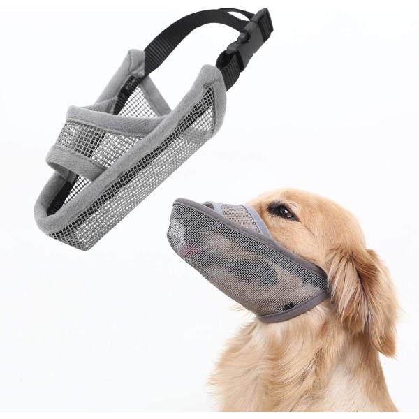 商品名Nylon Dog Muzzle for Small Medium Large Dogs, Air Mesh Breathable and Drinkable Pet Muzzle for Anti-Biting Anti-Barki...