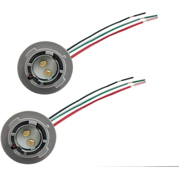商品名BAR Autotech 1157 Replacement Sockets - BAY15D 2057 2357 7528 LED Bulbs Plastic Socket Holder Plugs Connectors with 2...