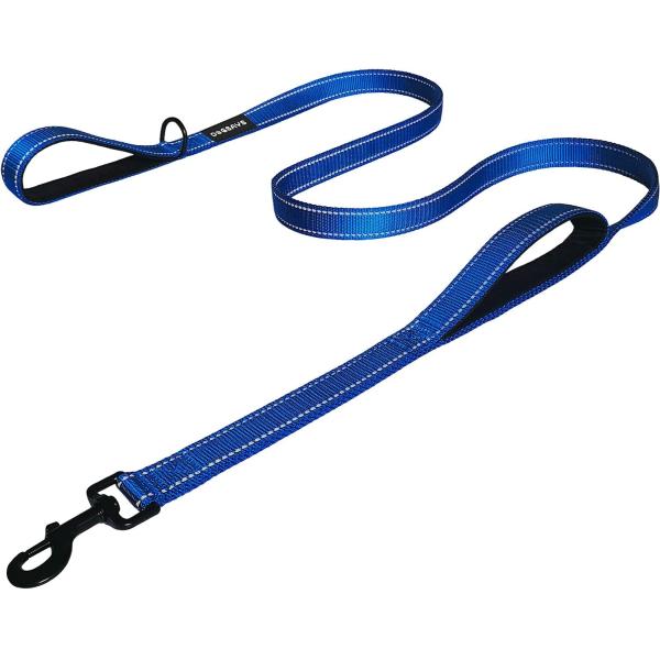 商品名DOGSAYS Dog Leash 5ft Long Traffic Padded Two Handle Heavy Duty Double Handles Lead for Large Dogs or Medium Dogs Tra...