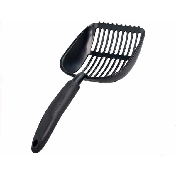 商品名Chi-buy Cat Litter Scoops Latest Update Polishing Metal Cat Litter Scoop with Black, Solid Giant Aluminum Alloy Sifte...