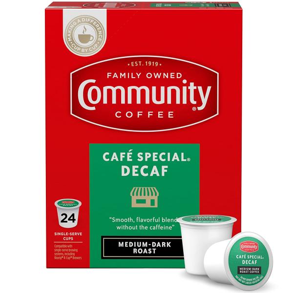 商品名Community Coffee Caf  Special Decaf 24 Count Coffee Pods, Medium-Dark Roast, Compatible with Keurig 2.0 K-Cup Brewers...