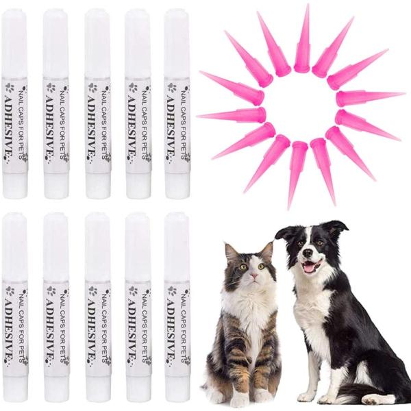 商品名VICTHY 10pcs Special Pet Nail Adhesive Glues &amp; 15pcs Applicator Tips for Dog or Cat Nail Capsブランド：VICTHY商品サイズ：高さ：...