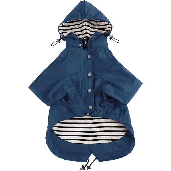 商品名Dog Zip Up Dog Raincoat with Reflective Buttons, Rain/Water Resistant, Adjustable Drawstring, Removable Hood, Stylish...