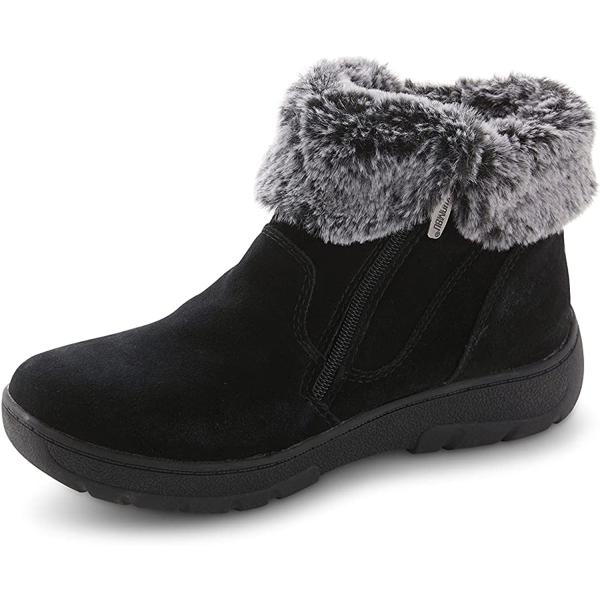商品名Khombu レディース Jessica 全天候ブーティー US サイズ: 10 カラー: ブラックKhombu Women's Jessica Ankle Boots Faux Fur Shearling Lining for Co...