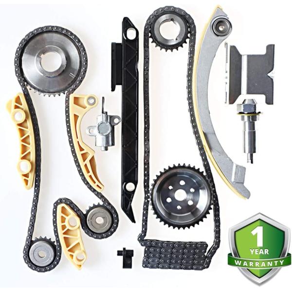 商品名エンジンタイミングチェーンキット チェーンガイドテンショナースプロケット付き 12680750 94201S ビュイック シボレー GMC ポンティアック サーブ サターン 2.0L 2.2L 2.4L L4MangoS Compat...