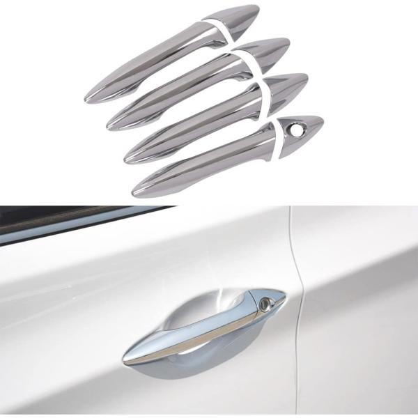 商品名WZXDAUTO ABSトリプルクロムメッキドアハンドルカバー 8個入り ヒュンダイ エラントラ 2012-2014 左ハンドル車用WZXDAUTO Doors Handle Cover 8pcs for Hyundai Elantr...