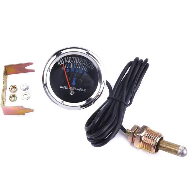 商品名2'' inch 52mm Pointer Electrical Mechanical Car Water Temp Temperature Gauge Celsius &amp; Fahrenheit Black Face Mete...