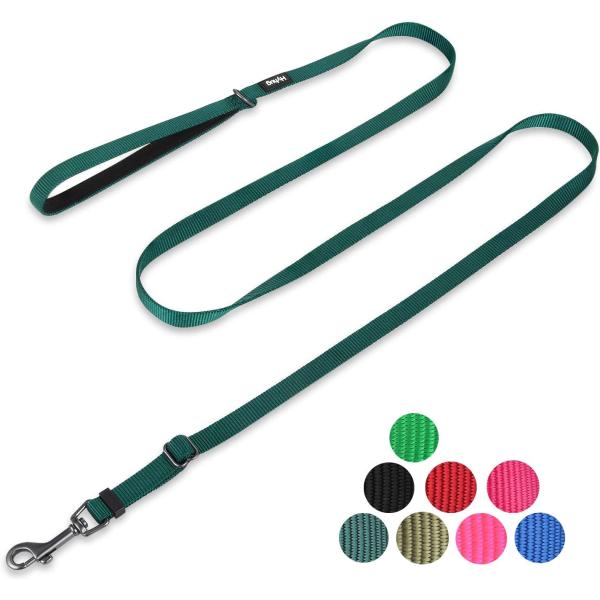 商品名Hyhug Pets(ハイハグペット) 改良版 長さ4フィートから6フィートの間で調節可能 高耐久ナイロンとスーパーソフトネオプレン裏地付きハンドル 小型犬用 歩行トレーニング用 (Sサイズ調節可能 6フィート オリーブグリーン)Hy...