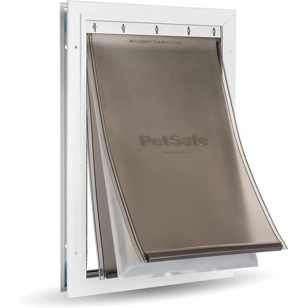 商品名PetSafe Most Energy Efficient Pet Door Extreme Weather Aluminum Cat and Dog Door - 3 Flap Insulation - Easy DIY Insta...
