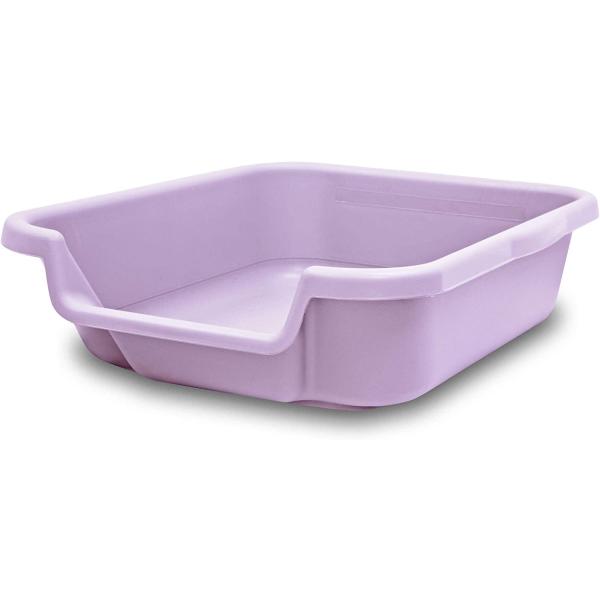 商品名KittyGoHere Cat Litter Box, Small Size, Storybook Lavender Color, Durable &amp; Pet Safe Kitty Litter Box, Indoor Ope...