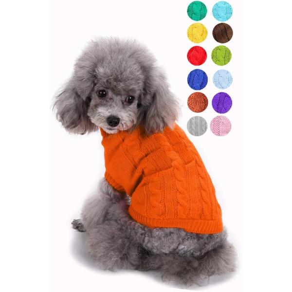 商品名Dog Sweater, Warm Pet Sweater, Dog Sweaters for Small Dogs Medium Dogs Large Dogs, Cute Knitted Classic Cat Sweater D...