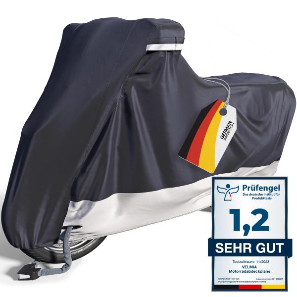 商品名: Velmia Telo coprimoto da esterno e interno [Taglia S] Telo copri moto da esterno impermeabile, per l'inverno, prote...