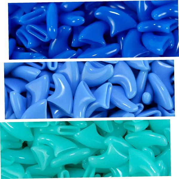 商品名zetpo 60 pcs Cat Nail Caps | Cat Claw Covers | with Adhesives and Applicators (XS, Blue, Sky Blue, Turquoise)ブランド：zet...