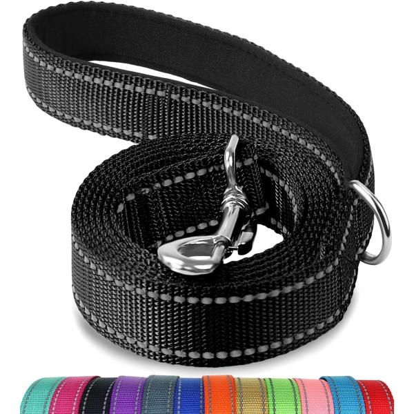 商品名Joytale Double-Sided Reflective Dog Leash, 6 FT/5FT/4 FT, Padded Handle Nylon Dogs Leashes for Walking, Training Lead...