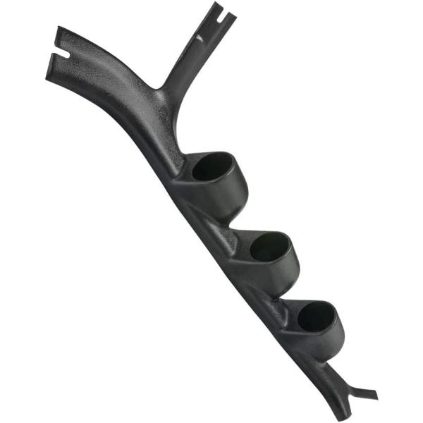 商品名GlowShift ブラック トリプルピラーゲージポッド 1973-1987 シボレー シボレー C10 - ABSプラスチック - 2-1/16インチ (52mm) ゲージをトラックのA-ピラーに取り付けGlowShift Blac...