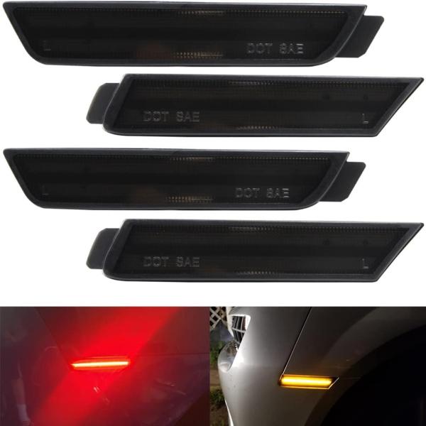 商品名レッド/アンバー LED フロントリアサイドマーカーライトキット 2010 2011 2012 2013 2014 2015 シボレー カマロ OEM サイドマーカー ランプ 交換用 26-SMD LED 4個 NJSBYL-CH17...