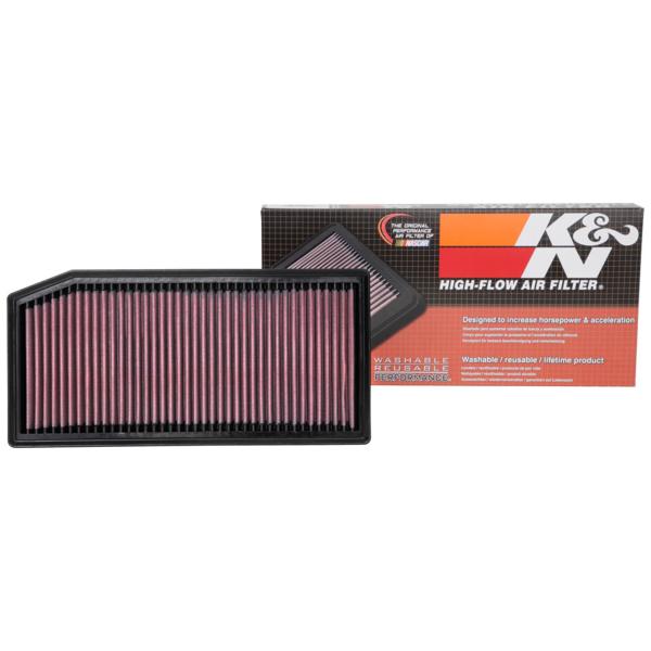 商品名: K&amp;N エンジンエアフィルター:パワーアップ&amp;加速、ウォッシャブル、プレミアム、交換用車用エアフィルター:2018-2020 MERCEDES BENZ (C、E、GLC、GLE)、33-3142対応 K&amp;...