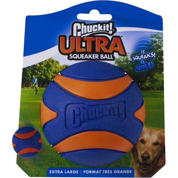 商品名Chuckit! Ultra Squeaker Dog Ball, Fetch Toy, Extra Large, 1 Packブランド：Chuckit!商品サイズ：X-Large高さ：9 cm横幅：12.4 cm奥行：14.7 cm...