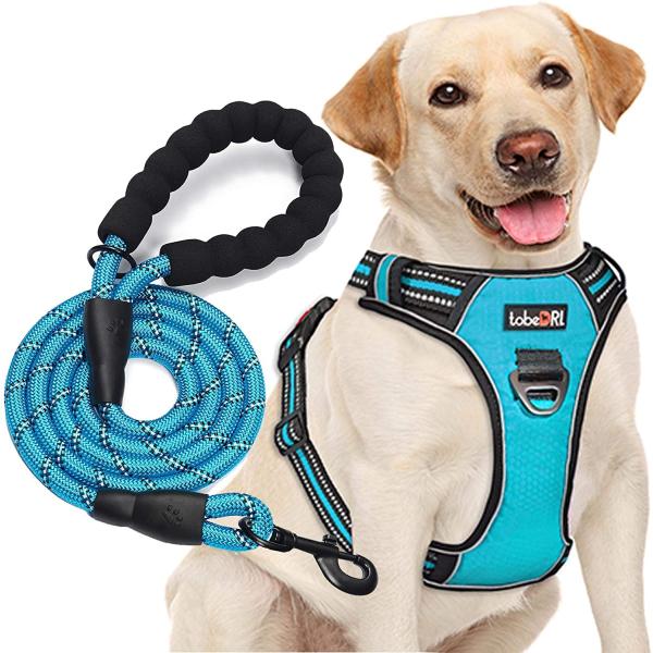 <b>商品名</b>tobeDRI No Pull Dog Harness Adjustable Reflective Oxford Easy Control Medium Large Dog Harness wit...