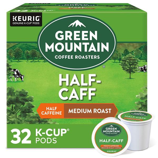 商品名Green Mountain Coffee Roasters Half Caff Keurig Single-Serve K Cup Pods, Medium Roast Coffee, 32Count, Half Caff, 32C...