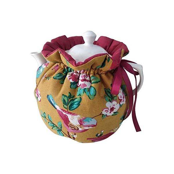 商品名Cotton Tea Cozy for Teapots Printed Tea Cosy Tea Cover Keep Warm Tea Pot Dust Cover Insulated Kettle Cover for Home K...