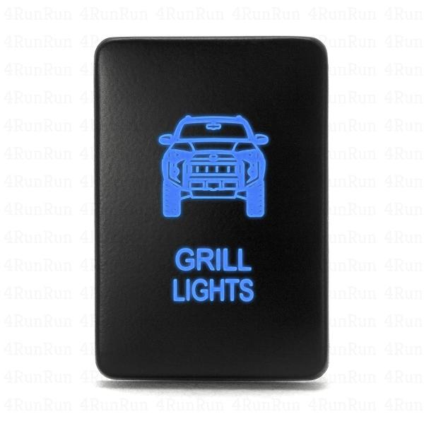 商品名Grill Light Switch for The 5th Gen 4Runner Blue Push Button 32mmブランド：4RunRun商品サイズ：高さ：2.2 cm横幅：9.7 cm奥行：14.3 cm 商品番号：5...