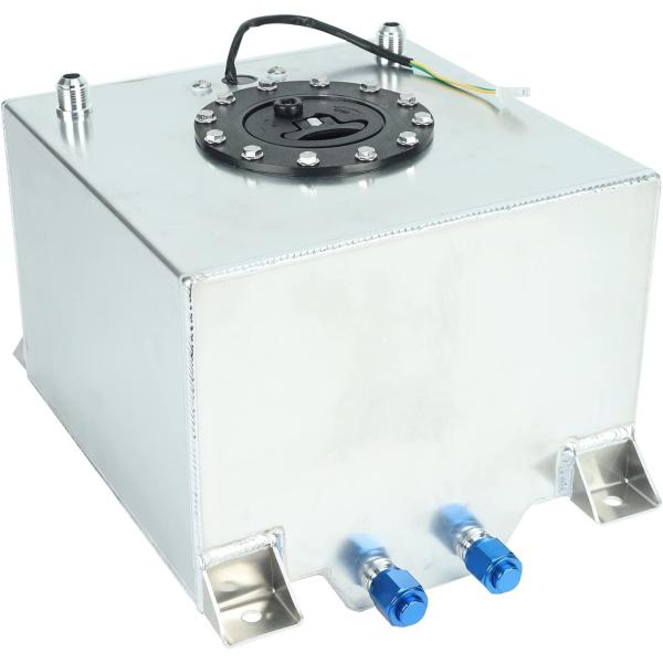商品名EASYBERG アルミ燃料セルガスタンク 5Gallon シルバー FY05965 Gallon Aluminum Fuel Cell Silver Gas Tank Street/Drift/Strip/Racing with L...