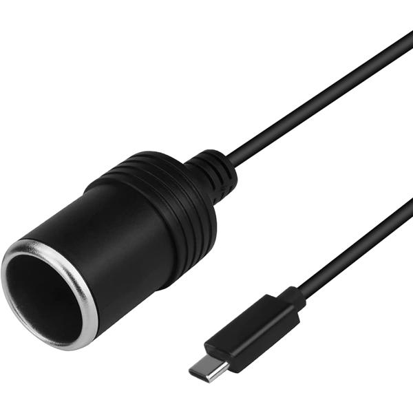 商品名Sisyphy AC/DC 変換ケーブル 15V 3A 45W Type Cポート PD対応 シガーソケット 交換用 車載用品対応 ご家庭でカー用品が使える 家庭用アダプタ シガーソケット 45W未満の車載電気製品対応 コンバーター ...