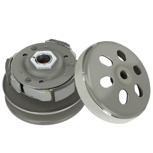 商品名: EASYBERG GY6 125CC 150CC エンジンリアクラッチアセンブリセット19スプラインオート152QMI 157QMJスクーターATVゴーカートモペットカズマ125cc150ccフルオートATVと互換性あり EASY...