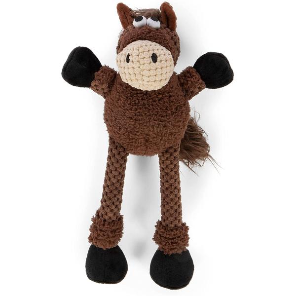 商品名goDog Checkers Skinny Horse Squeaky Plush Dog Toy, Chew Guard Technology - Brown, Smallブランド：goDog商品サイズ：Small高さ：9.7 cm...