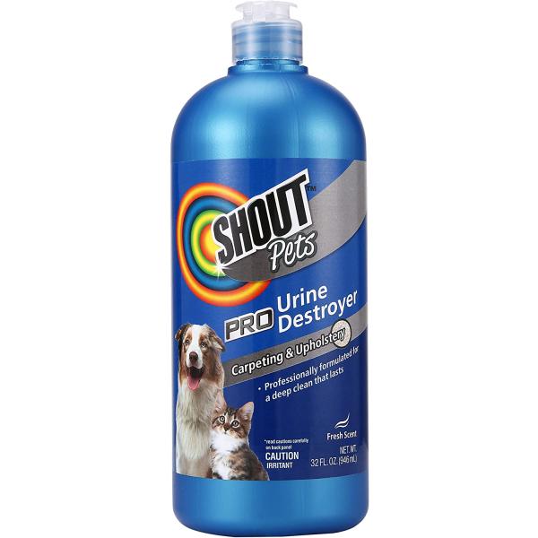 商品名Shout for Pets Odor and Urine Eliminator - Effective Way to Remove Puppy &amp; Dog Odors and Stains from Carpets &amp...